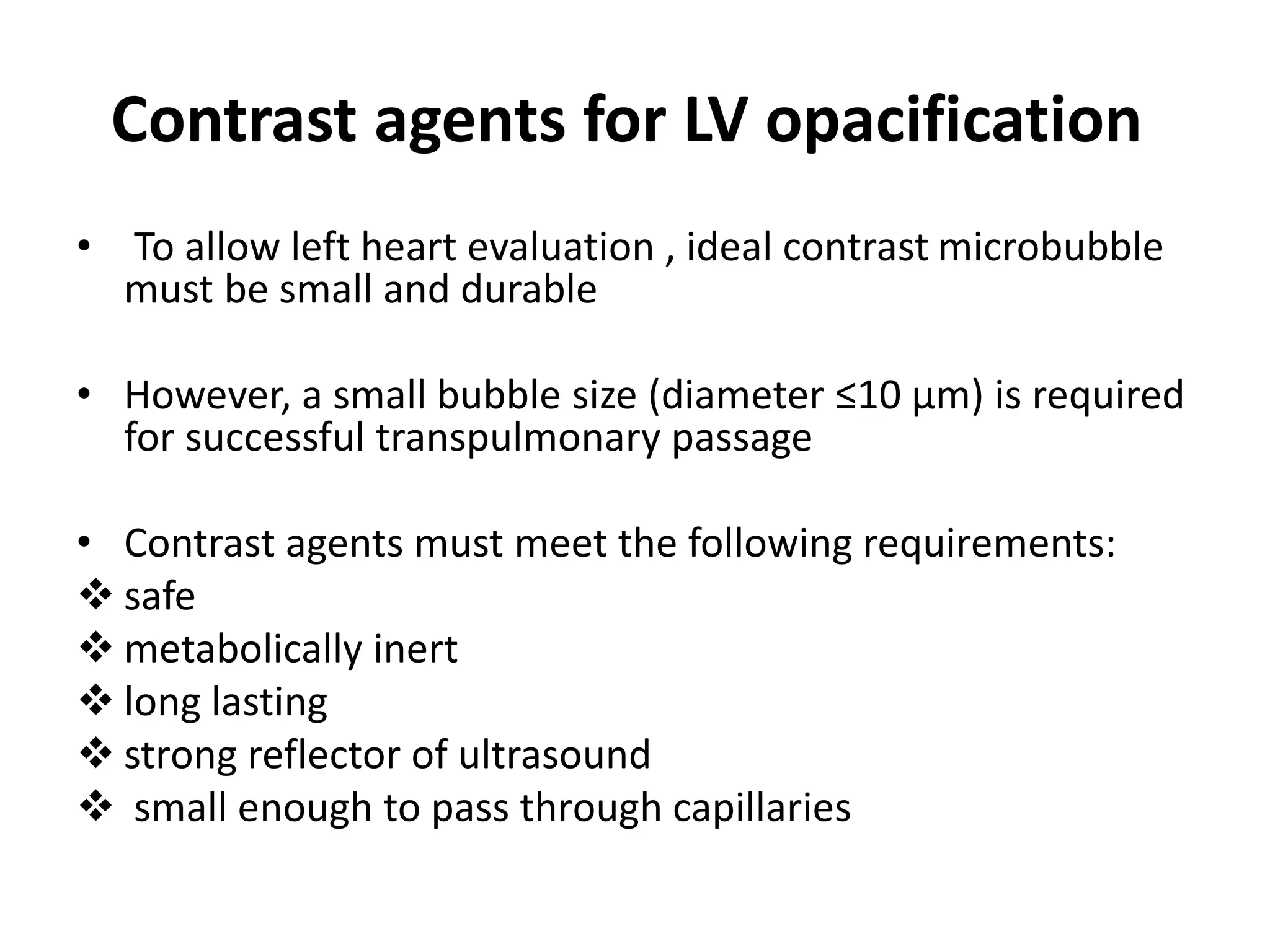 Contrast echocardiography | PDF