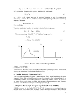 Contrast enhancement using various statistical operations and neighborhood processing | PDF