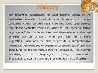 Contrastive analysis | PPTX