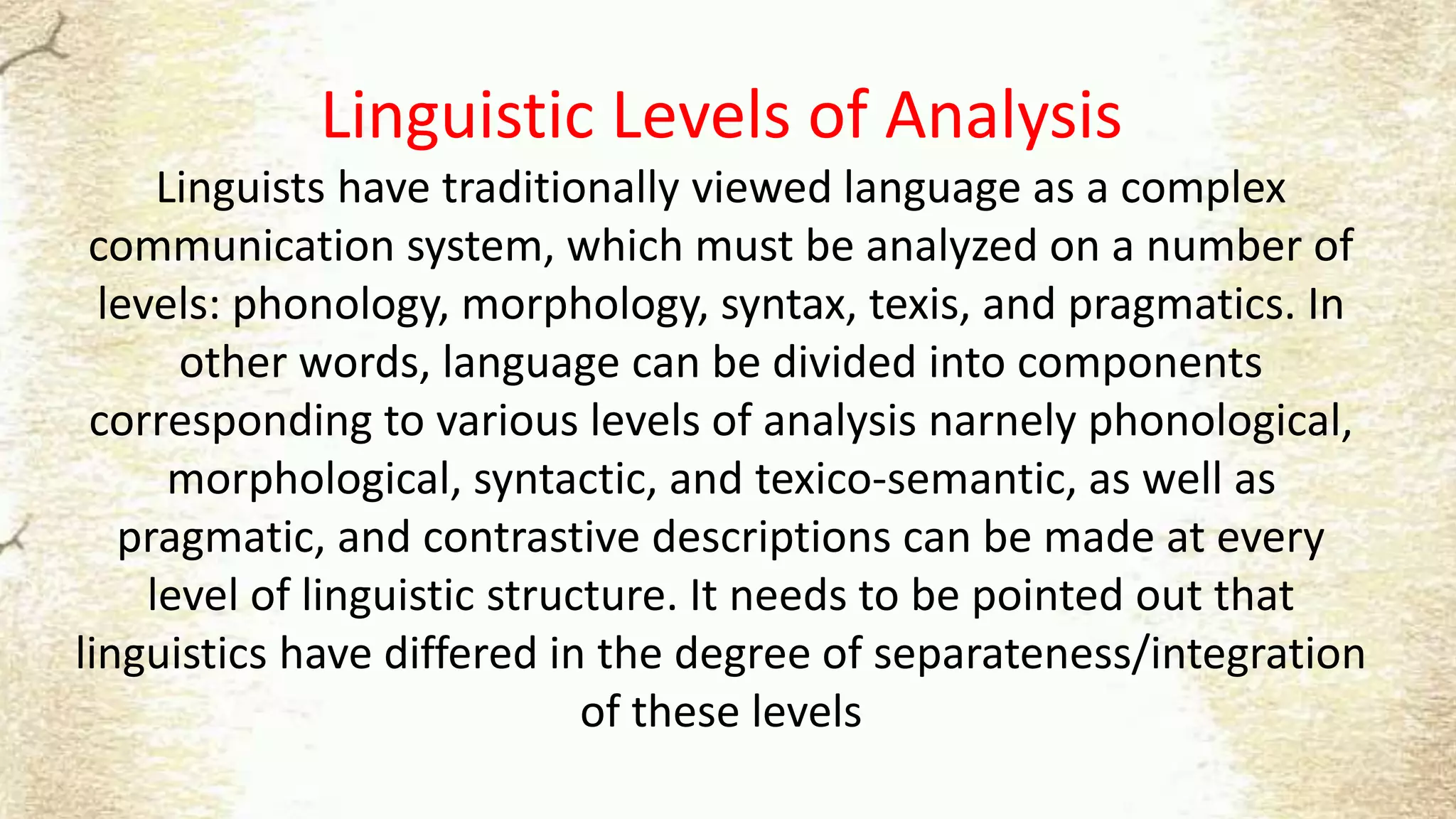 Contrastive Analysis & Errors Analysis | PPTX