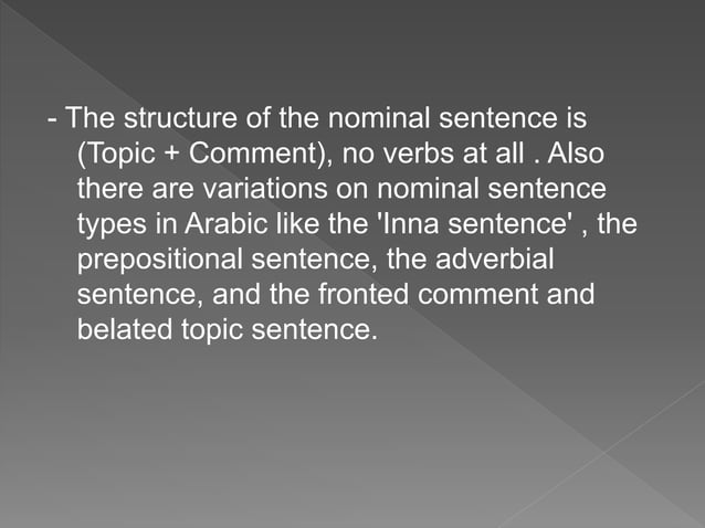 Difference Between English And Arabic Basic Sentence Structure PPT difference-between-english-and-arabic-basic-sentence-structure-ppt