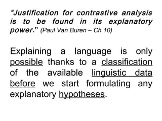 Contrastive analysis (ca) | PPT