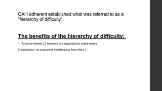 Contrastive analysis (ca) by structuralist | PPTX