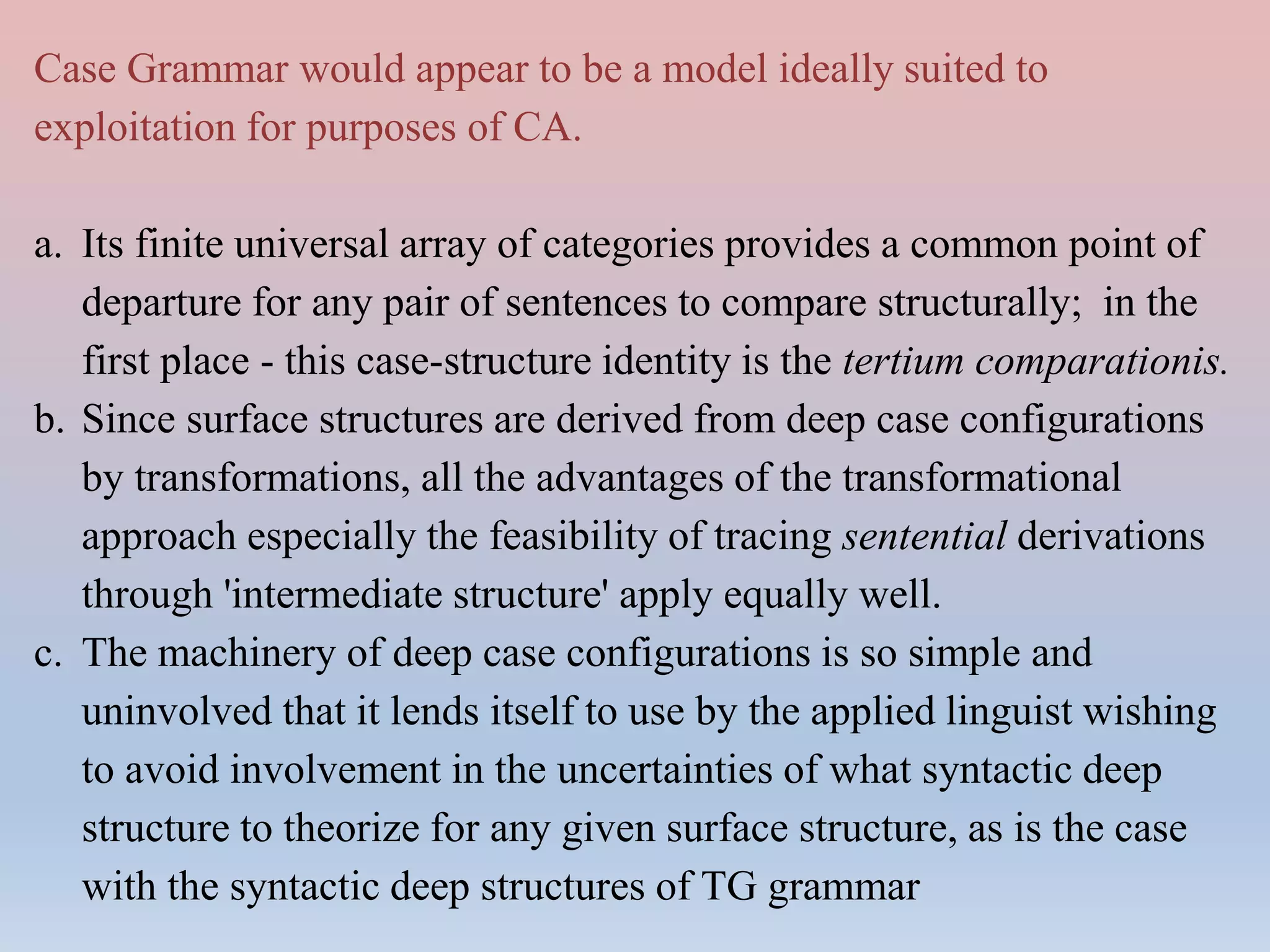 The Linguistic Components of Contrastive Analysis | PPTX