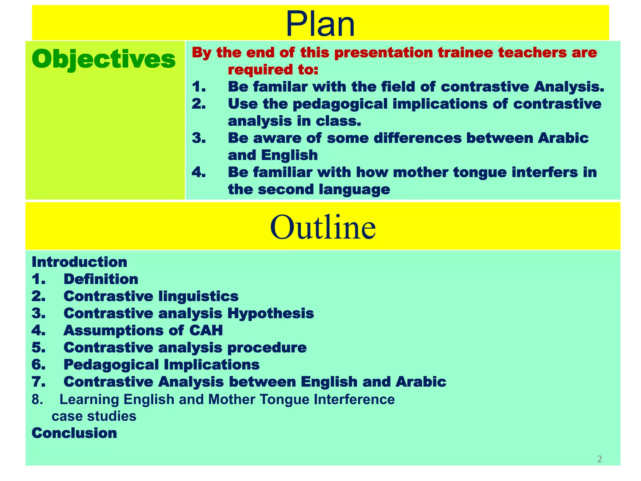 Contrastive analysis | PPTX