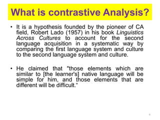 Contrastive analysis | PPTX
