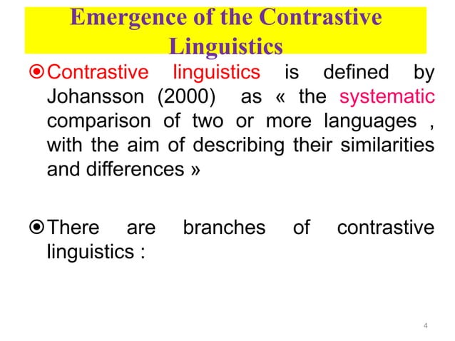 Contrastive Analysis contrastive-analysis