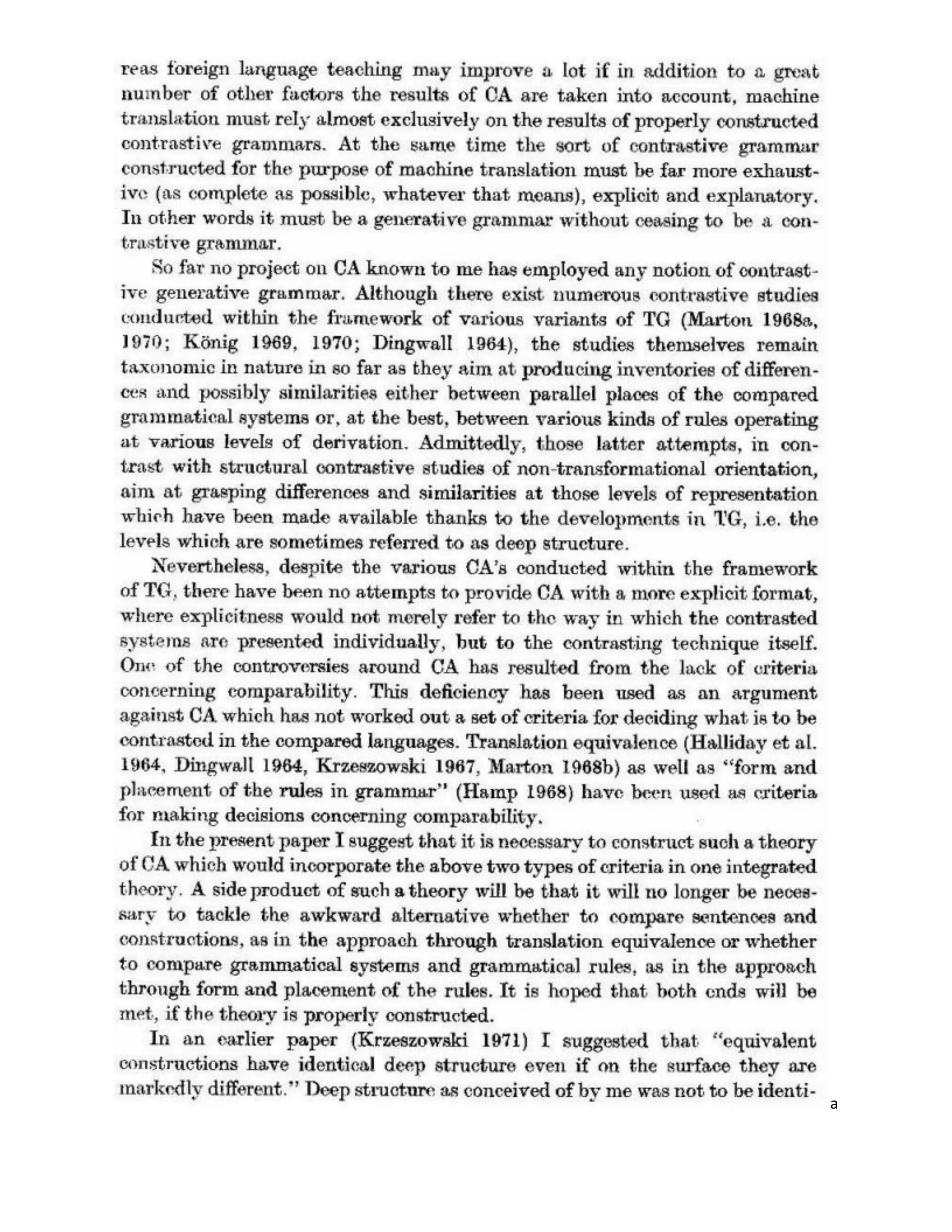 Contrastive generative grammar | PDF