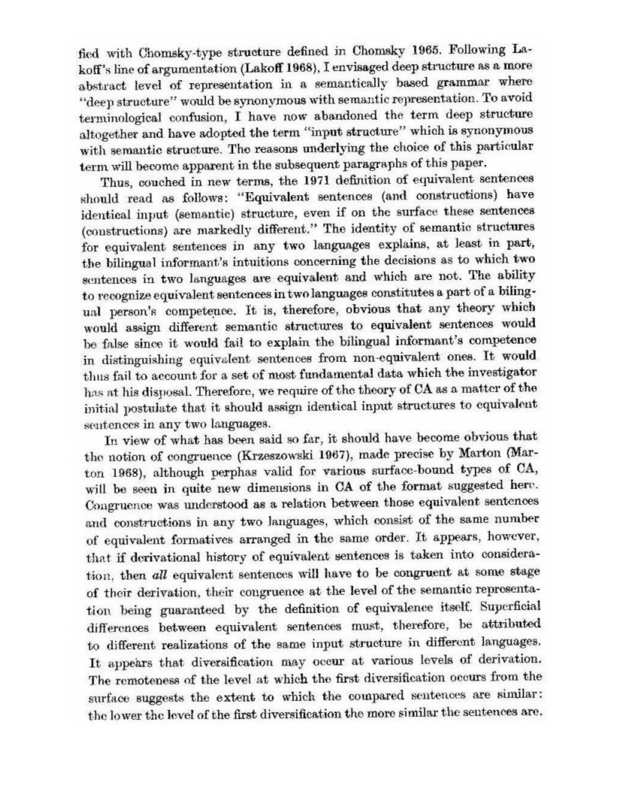 Contrastive generative grammar | PDF