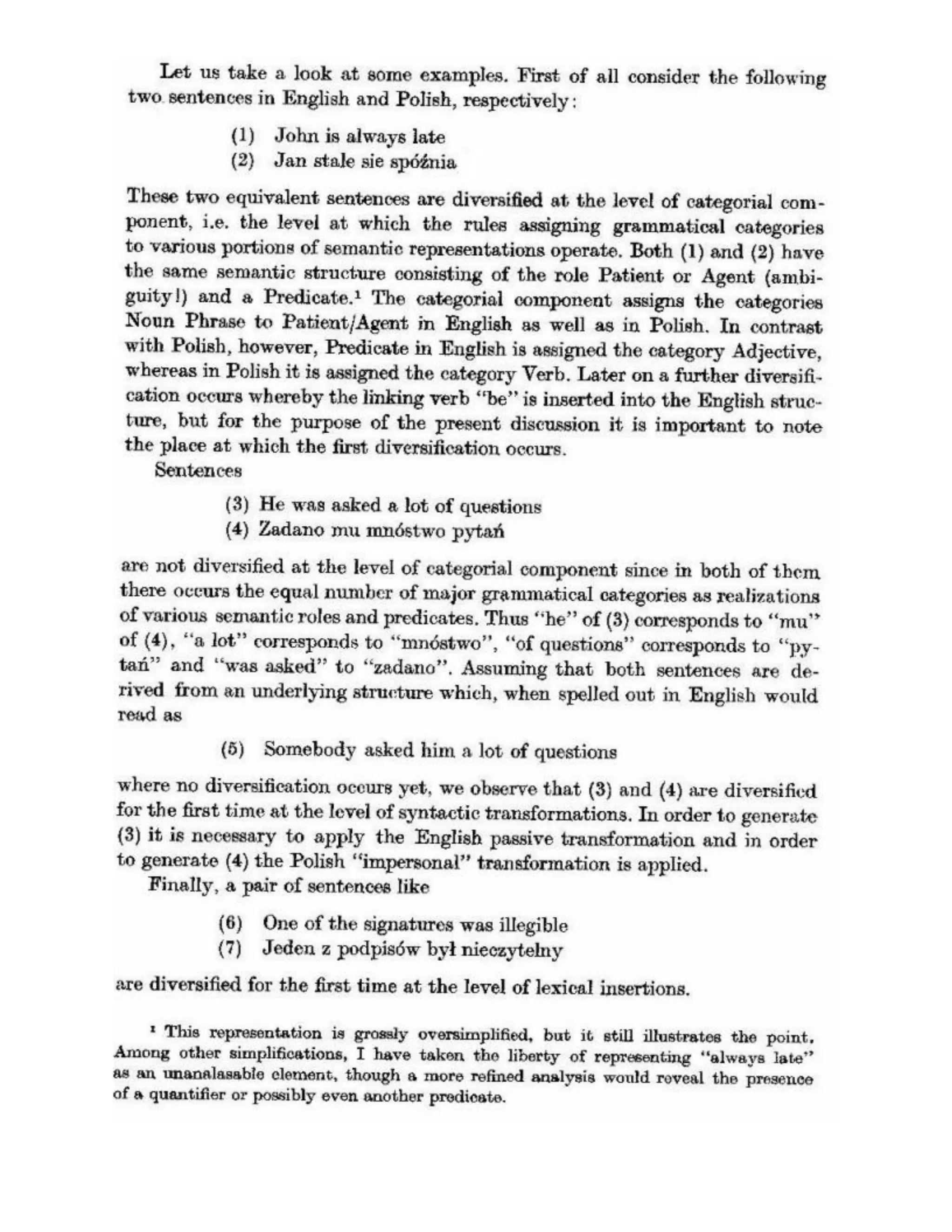 Contrastive generative grammar | PDF