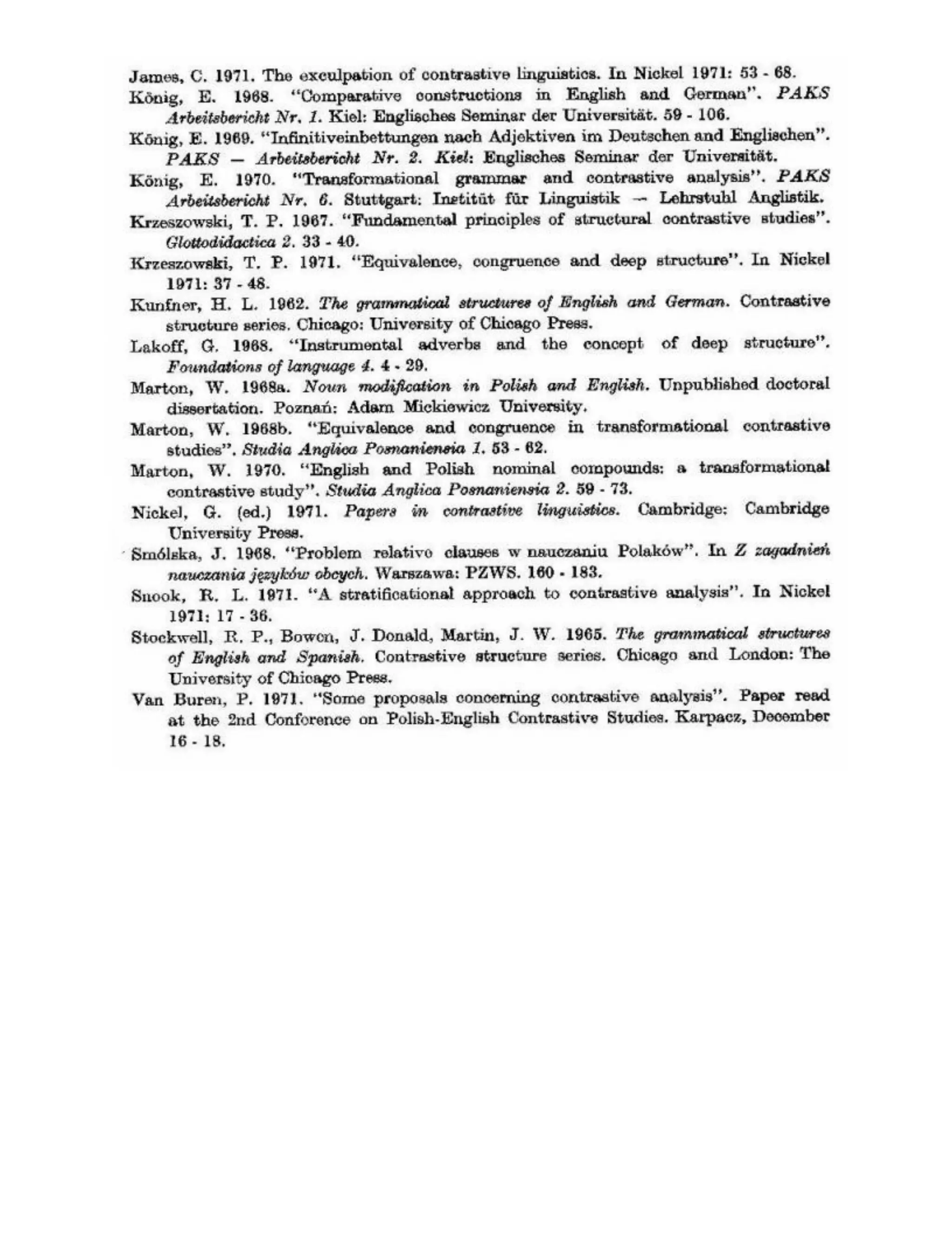 Contrastive generative grammar | PDF