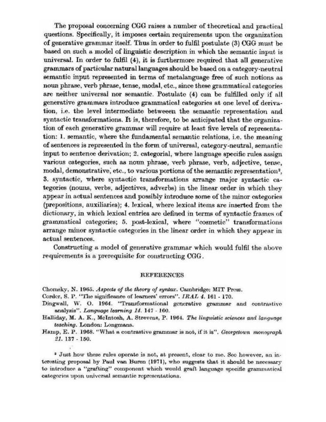 Contrastive generative grammar | PDF