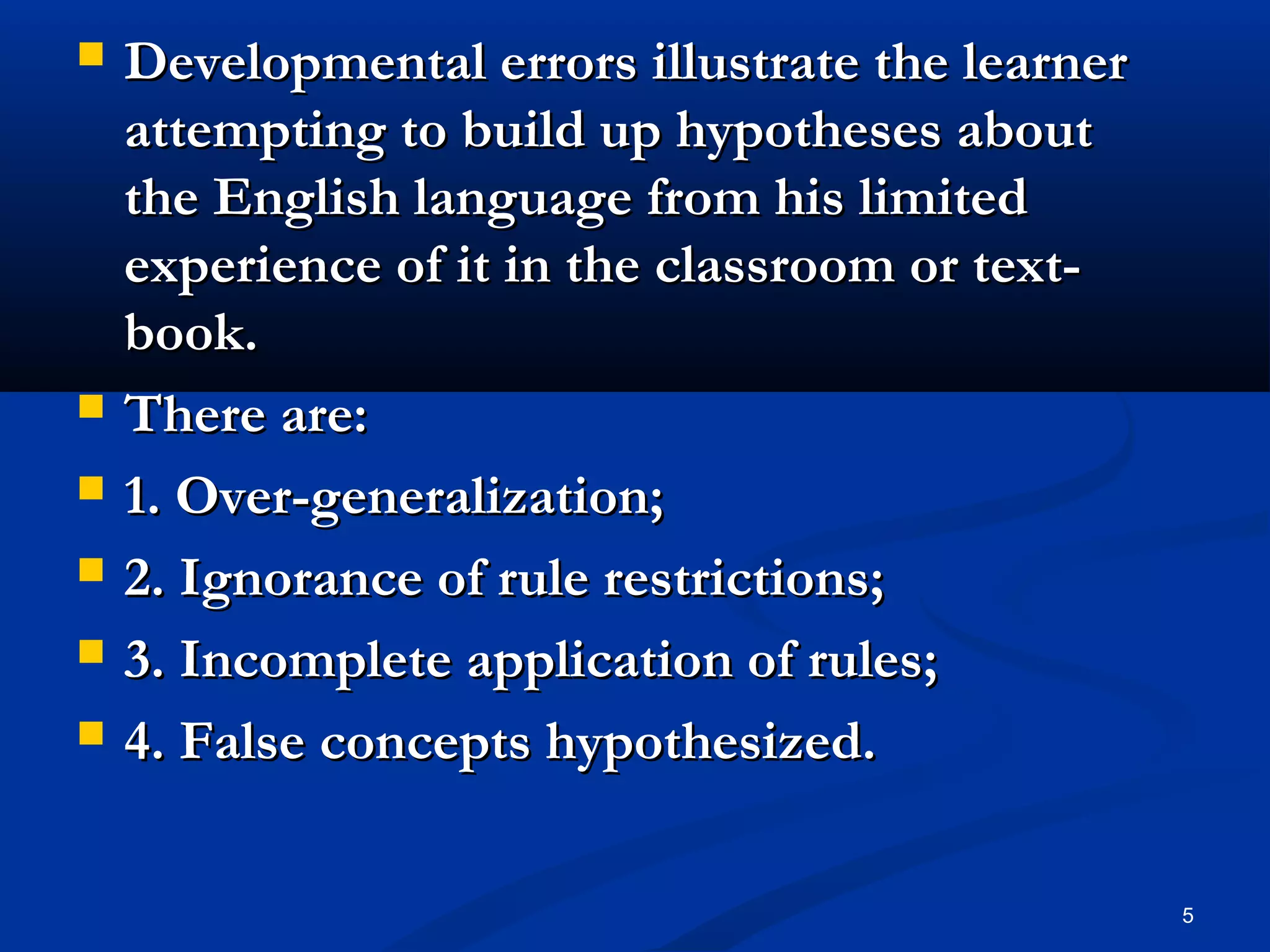Contrastive linguistics and error analysis | PPT