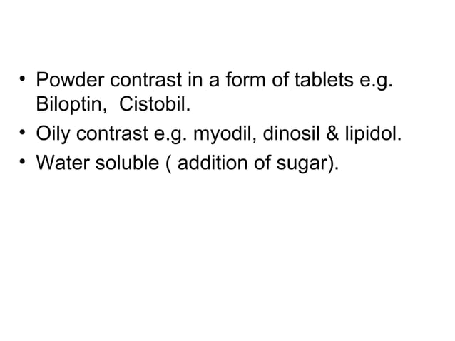 Contrast media | PPT | Chemistry | Science