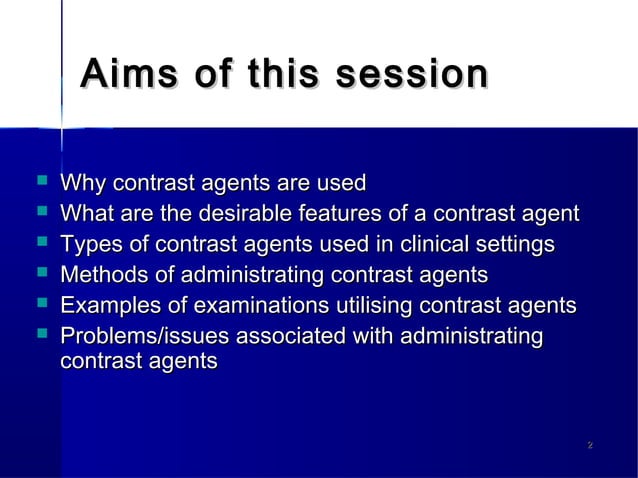 Contrast media | PPT | Chemistry | Science