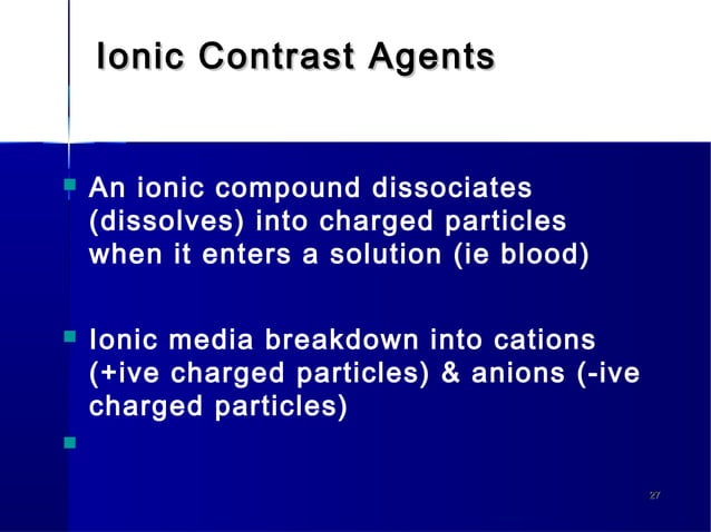 Contrast media | PPT | Chemistry | Science