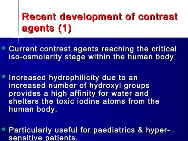 Contrast media | PPT | Chemistry | Science