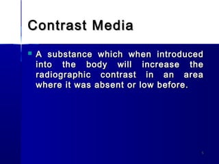 Contrast media | PPT