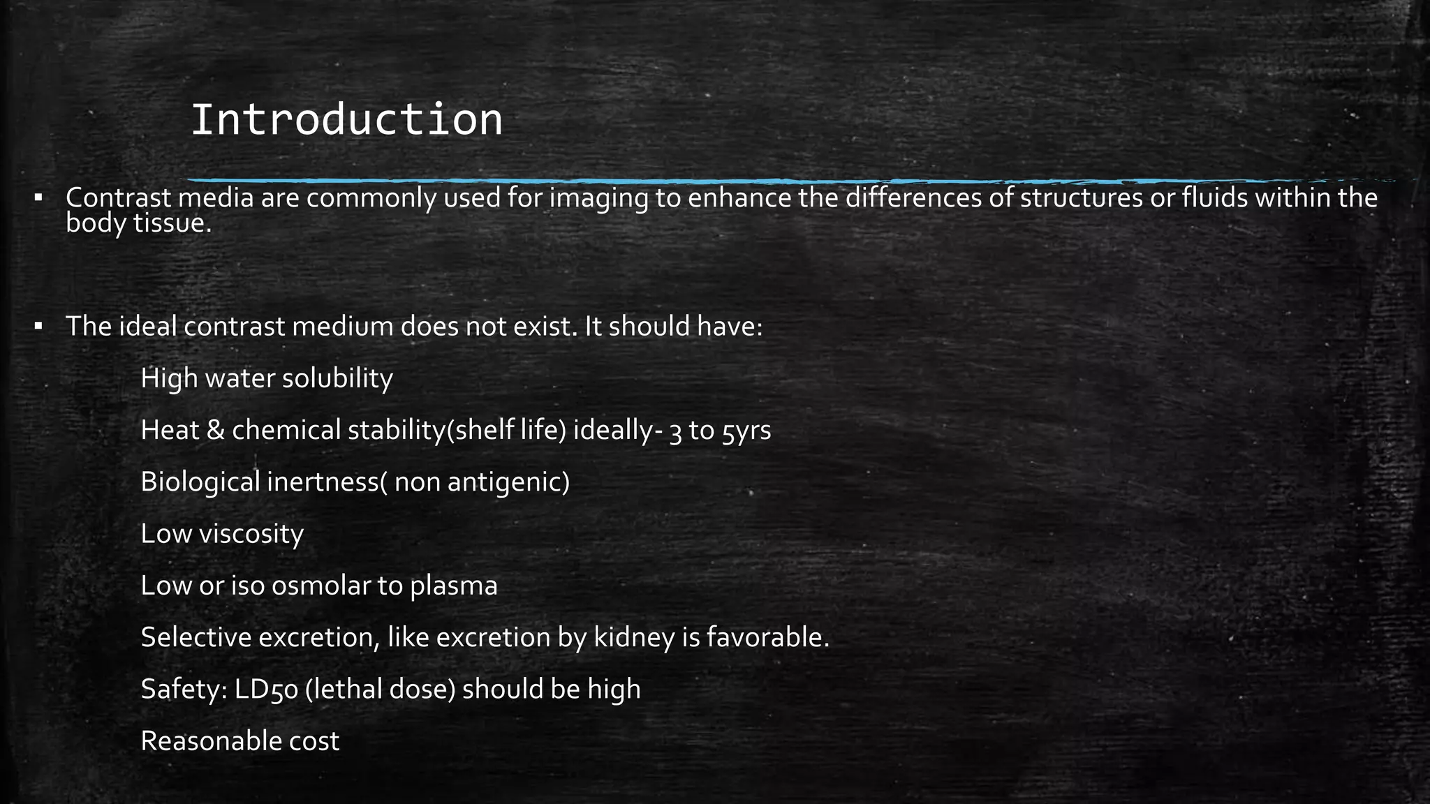 Contrast media in radiology | PPTX