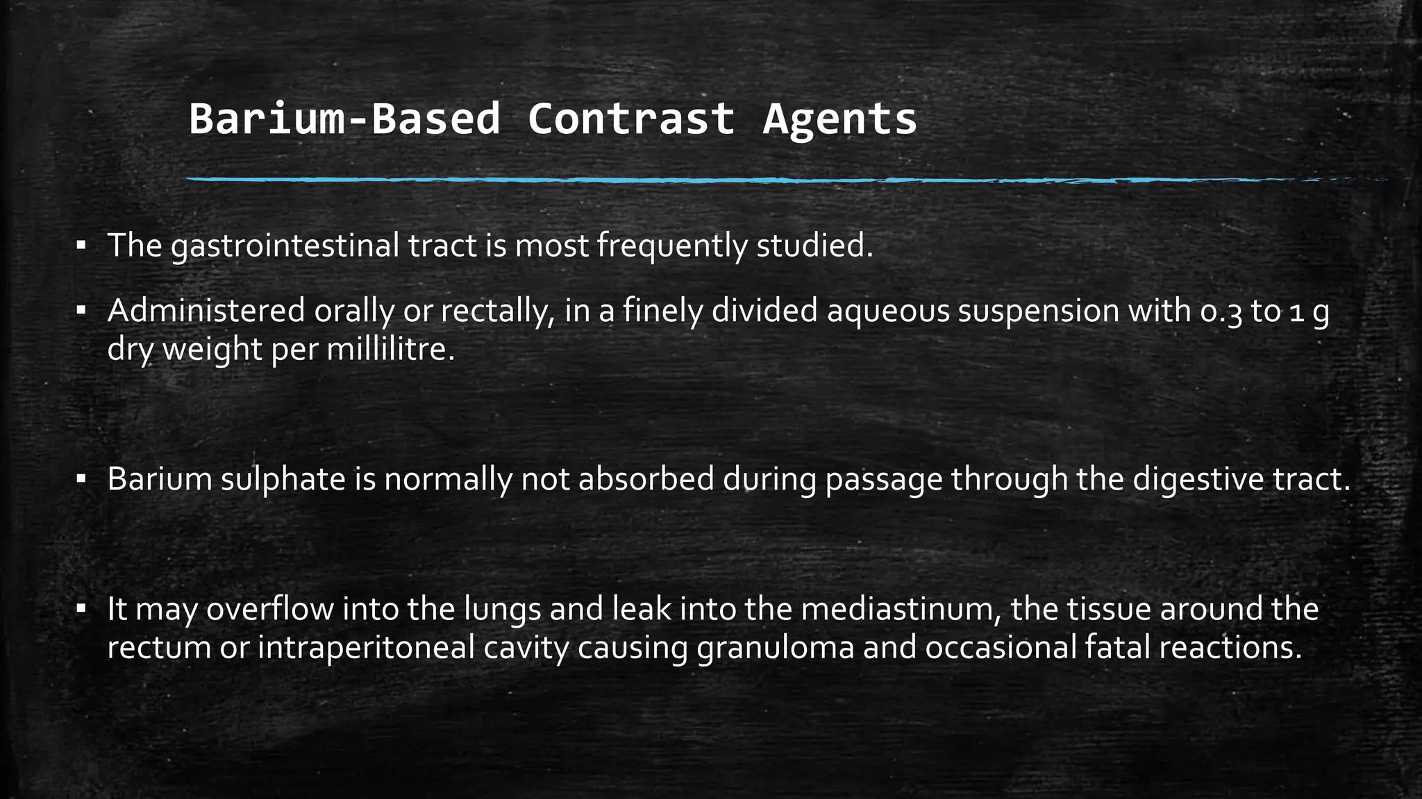 Contrast media in radiology | PPTX