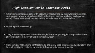 Contrast media in radiology | PPTX