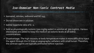 Contrast media in radiology | PPTX