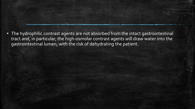 Contrast media in radiology | PPTX | Chemistry | Science