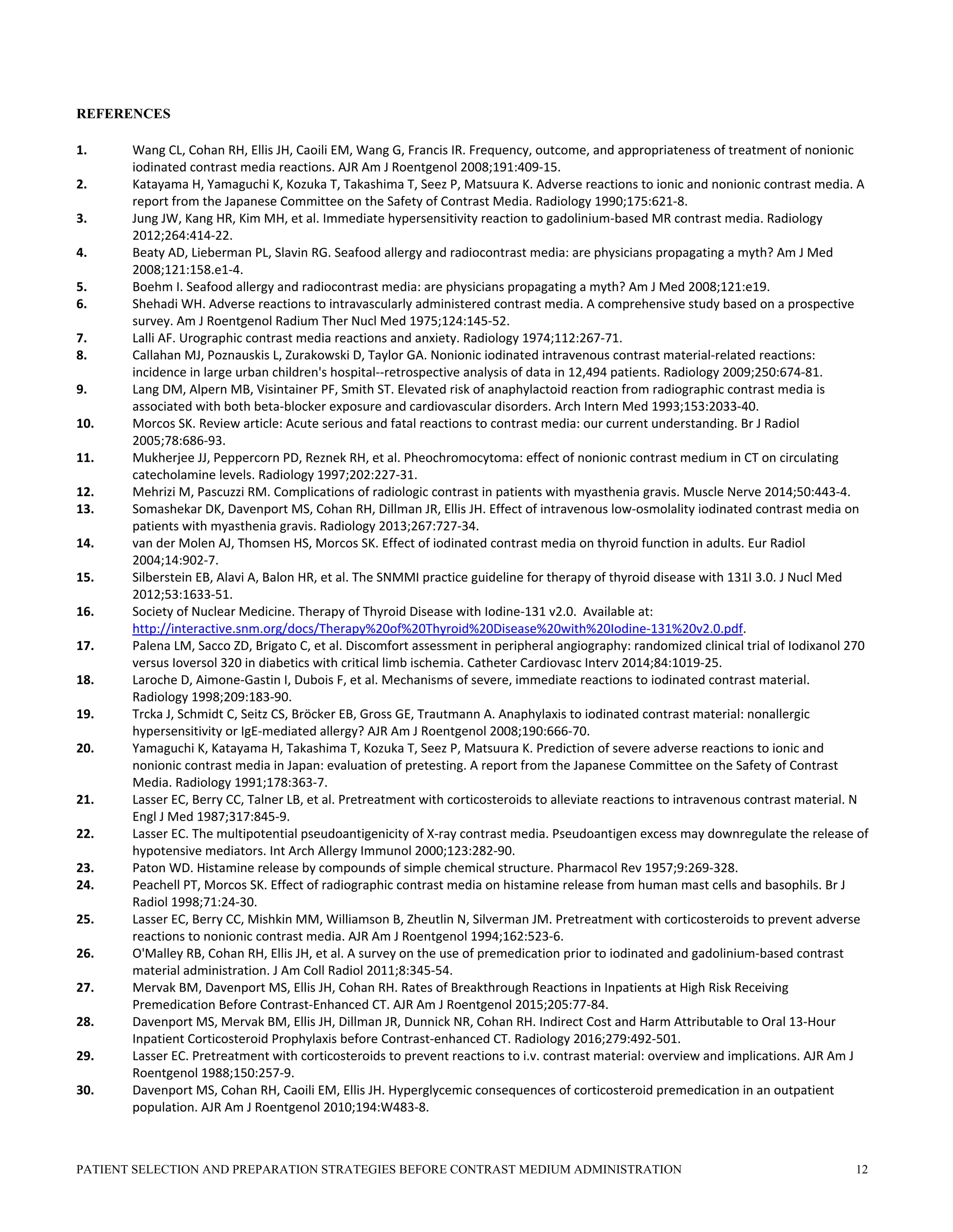 Recomendaciones ACR Medios de contraste 2023 | PDF