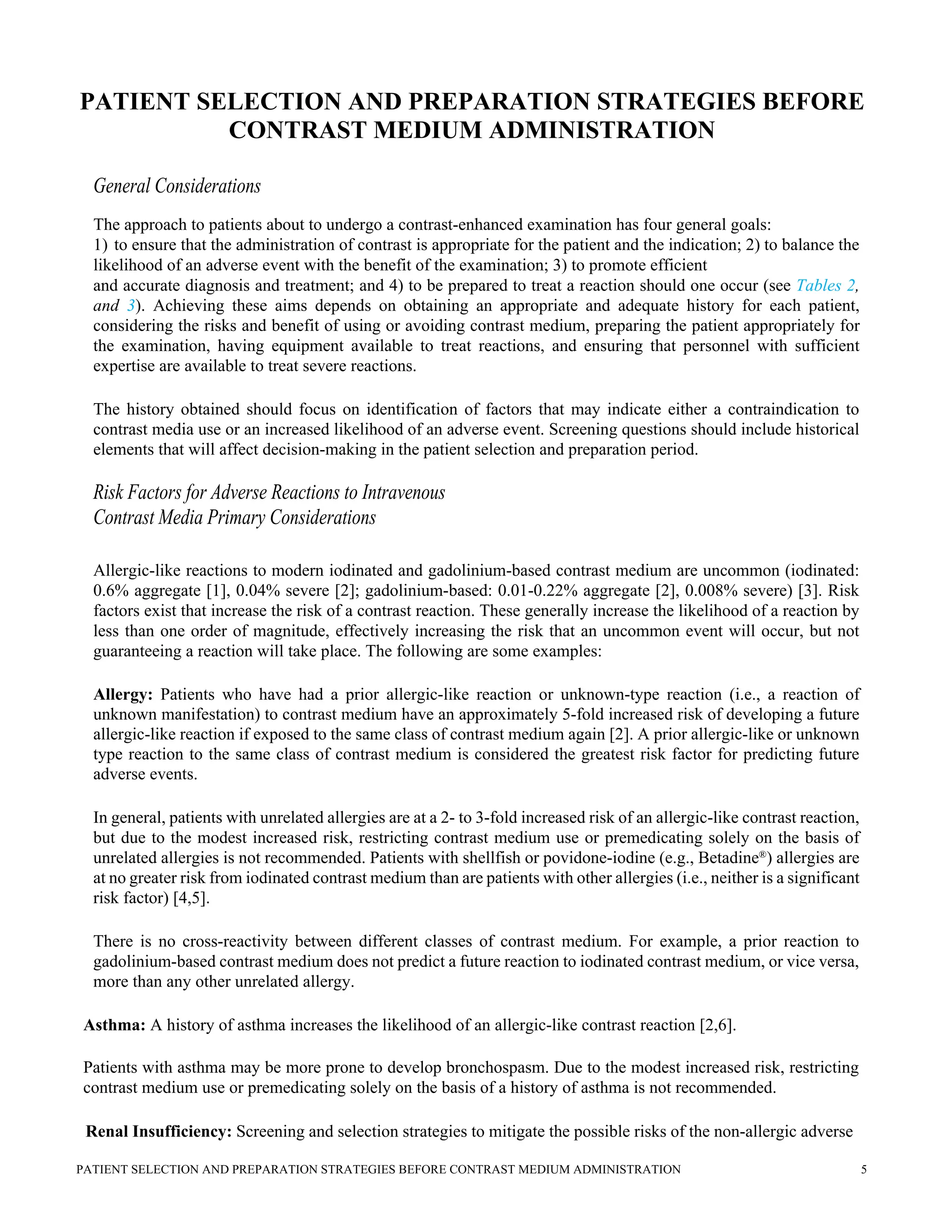 Recomendaciones ACR Medios de contraste 2023 | PDF