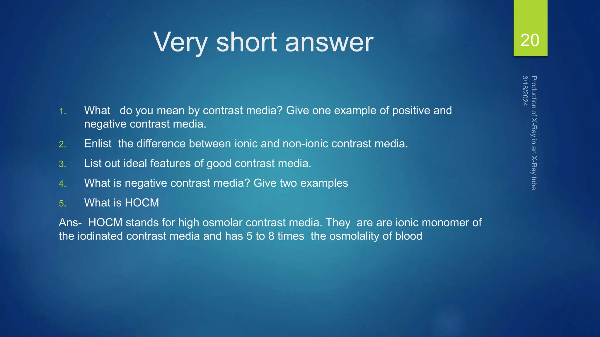 CONTRAST MEDIA in diagnostic radiography | PPTX