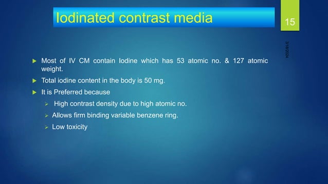 CONTRAST MEDIA in diagnostic radiography | PPTX