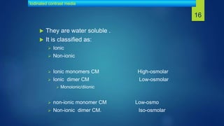 CONTRAST MEDIA in diagnostic radiography | PPTX