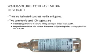 Contrast media and drugs radiology pk | PPTX
