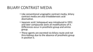 Contrast media and drugs radiology pk | PPTX
