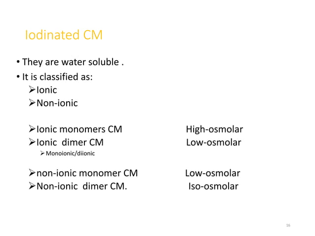 Radiology Contrast media and its Types | PPTX