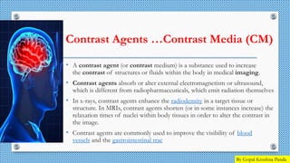 Contrast media and medical imaging part 1 | PPTX