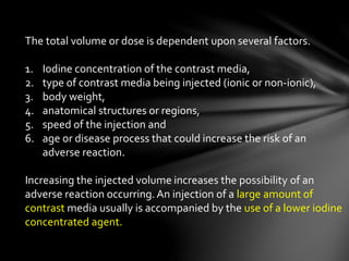 Contrast media & reaction | PPTX
