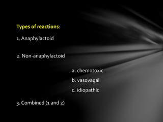 Contrast media & reaction | PPTX
