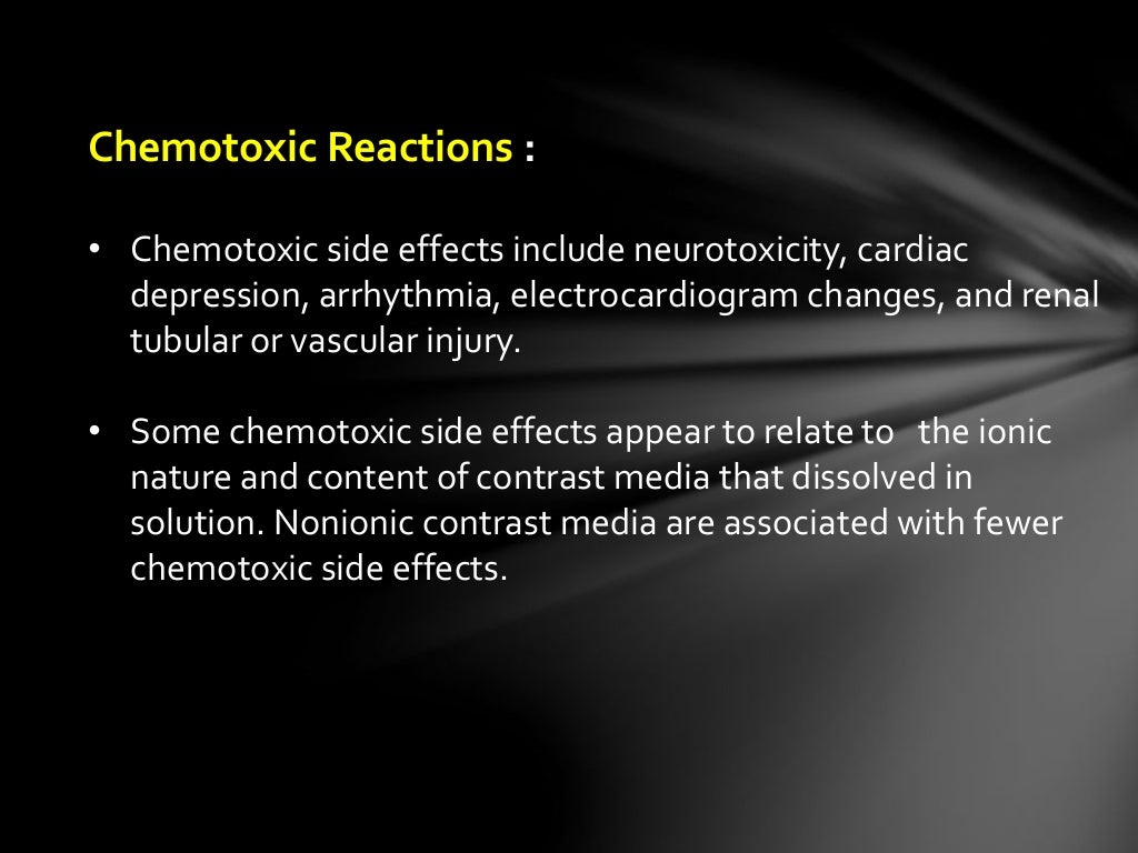 Contrast media & reaction