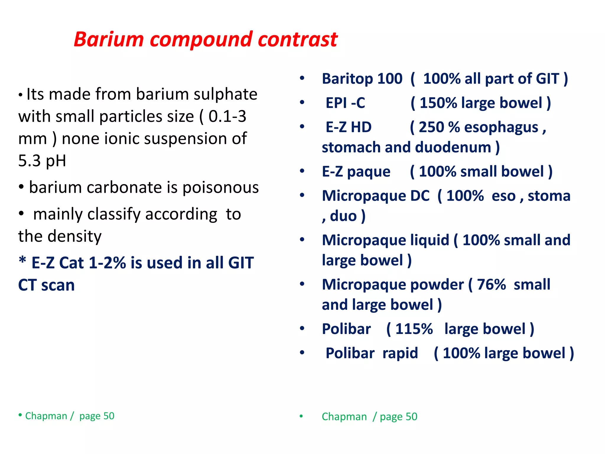 Contrast media used with ct | PPTX