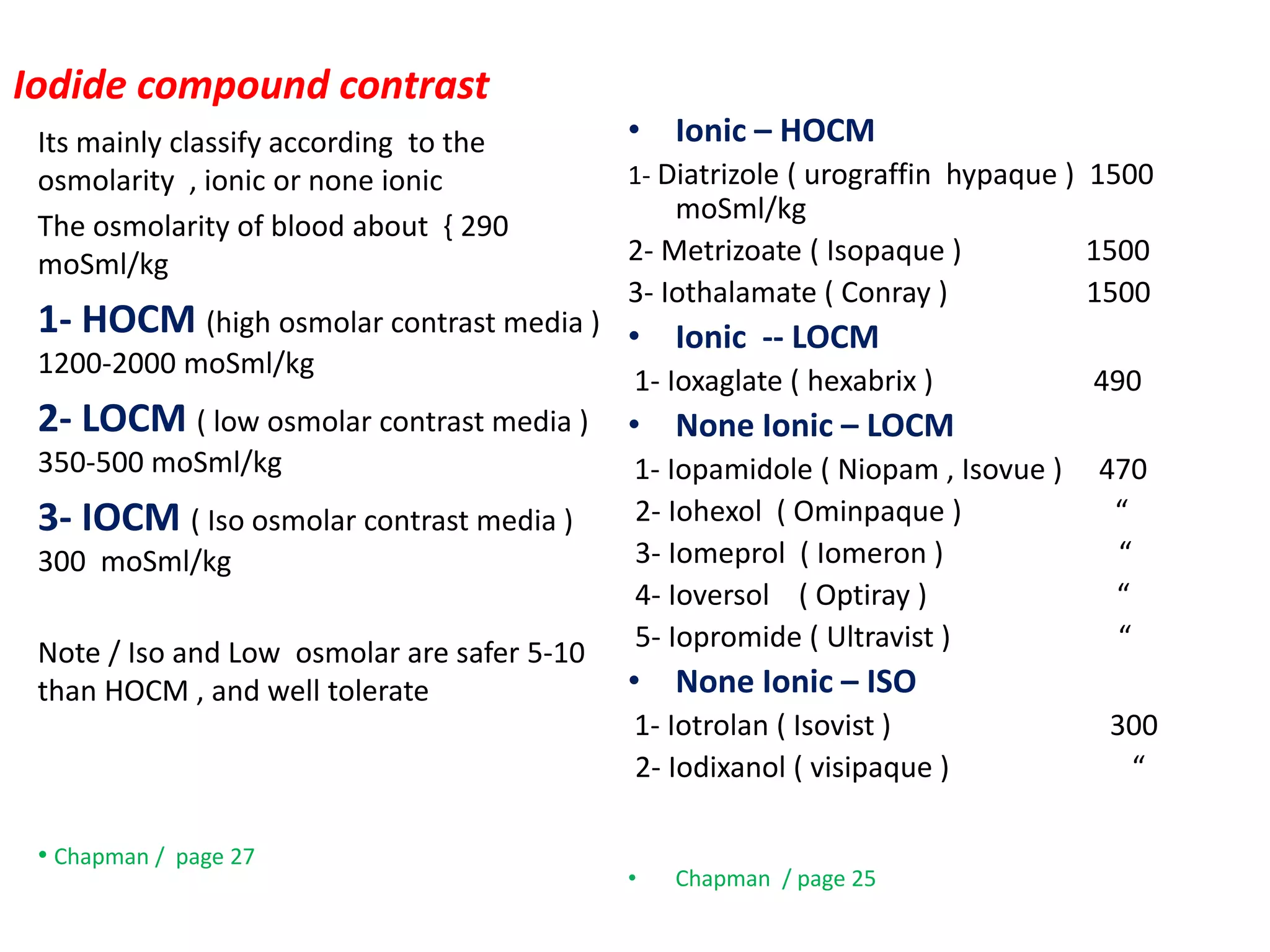 Contrast media used with ct | PPTX
