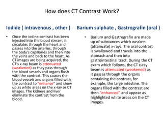 Contrast media used with ct | PPTX