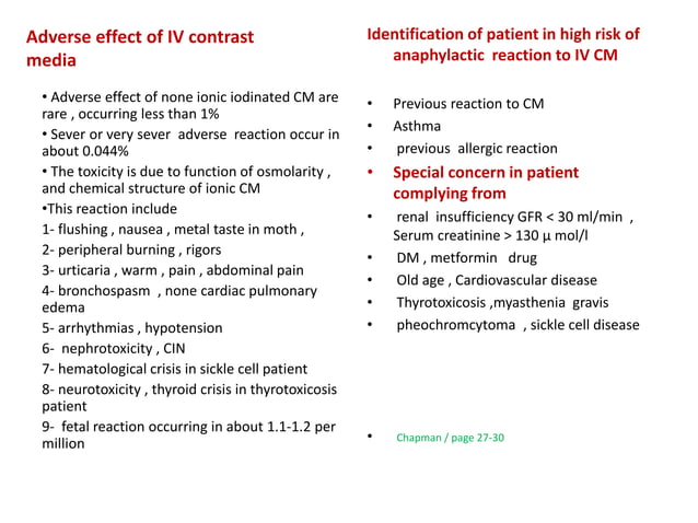 Contrast media used with ct | PPTX | Chemistry | Science