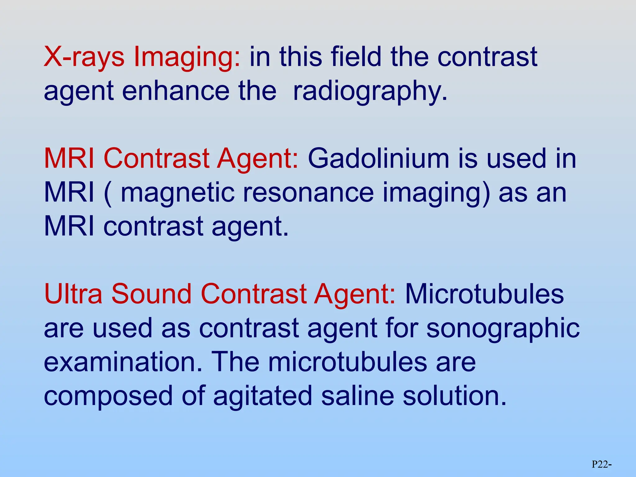 Contrast Agents/Medium in Conventional Radiography & CT.ppt | Medical ...