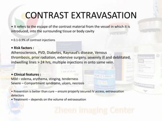 Contrast reaction & Managment | PPTX
