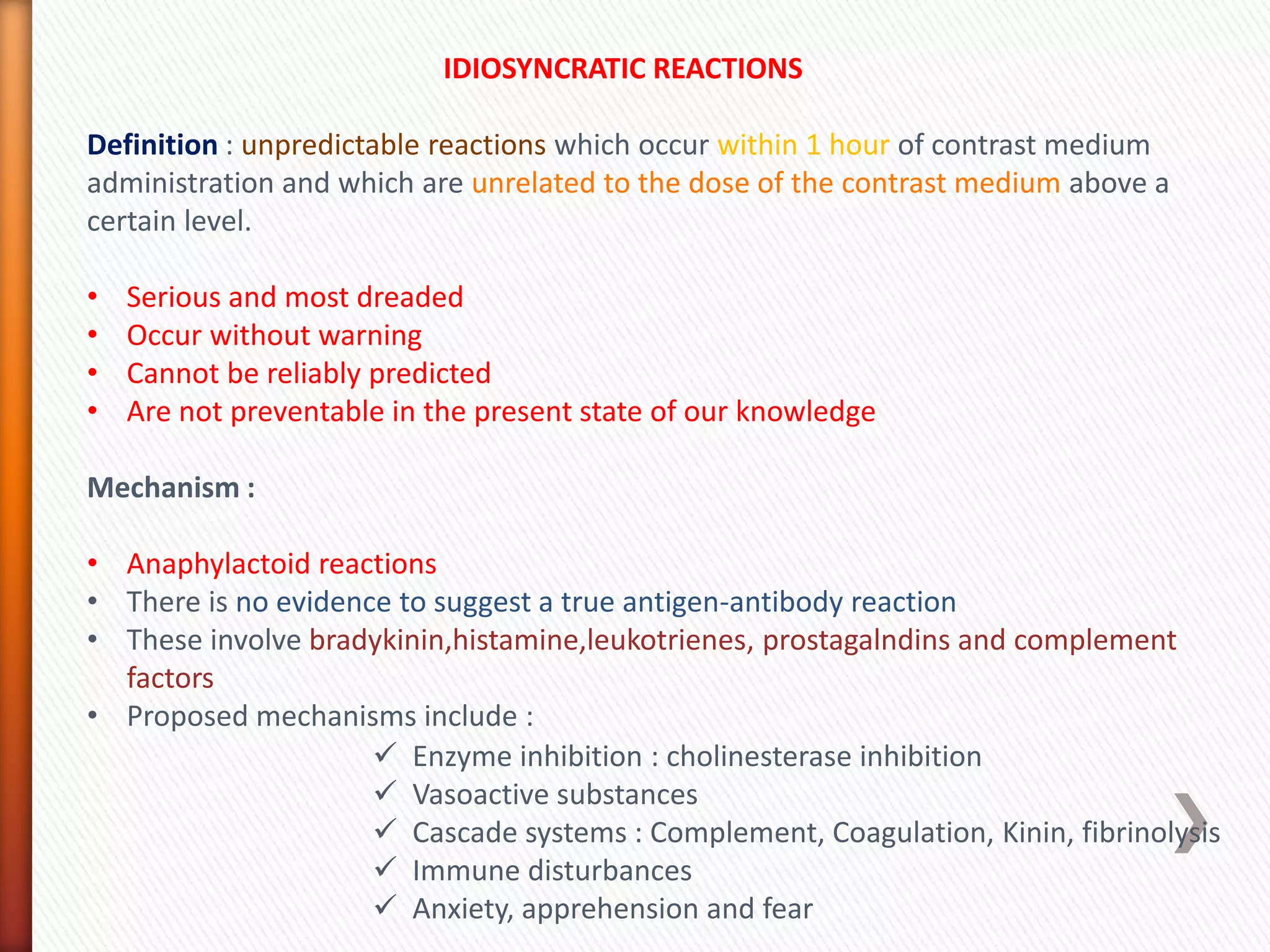 Contrast reactions | PPTX