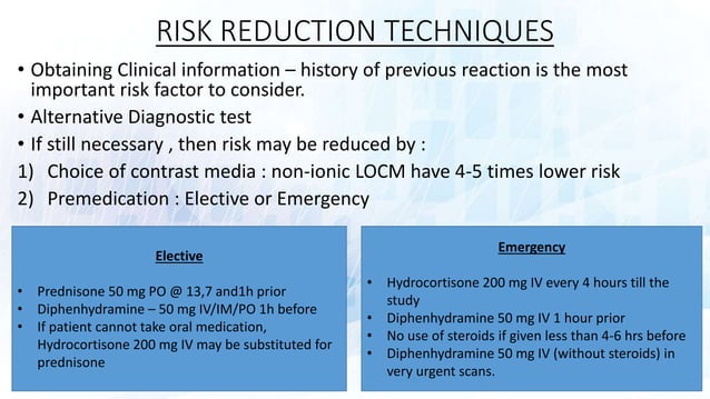 Contrast reactions and its management | PPTX | Allergies | Diseases and ...