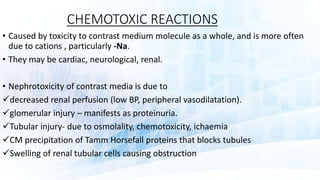 Contrast reactions and its management | PPTX
