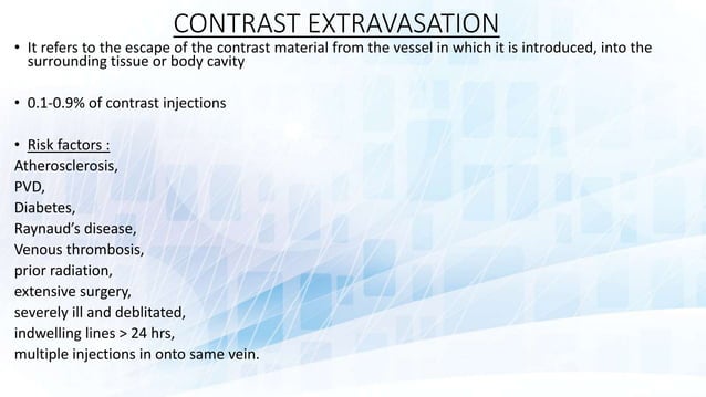 Contrast reactions and its management | PPTX | Allergies | Diseases and ...