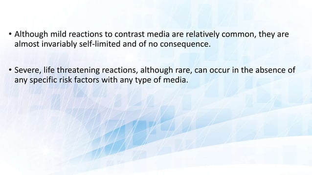Contrast reactions and its management | PPTX | Allergies | Diseases and ...